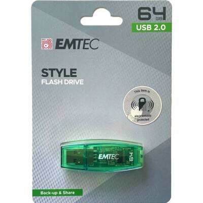 Emtec 64GB C410 USB 2.0 Style Flash Drive Memory Stick ECMMD64GC410WW ...