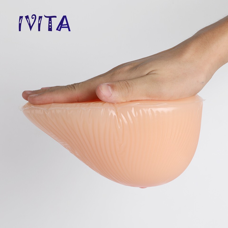 FF Cup Teardrop Silicone Breast Forms Self-adhesive Fake Boobs Bra ...