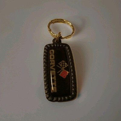 VINTAGE CORVETTE KEY CHAIN Metal KEYCHAIN Racing Collector | eBay