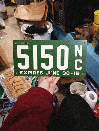 North Carolina Expires June 30-15 5250 License Plate | eBay