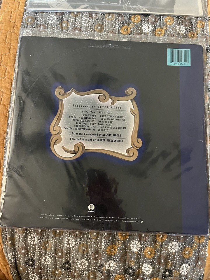 SIGNED LINDA RONSTADT WHATS NEW RIDDLE ORCH 1983 12" ROCK VINYL LP ...