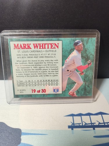 Mark Whiten 1994 Post Collection #19 St Louis Cardinal MLB baseball ...