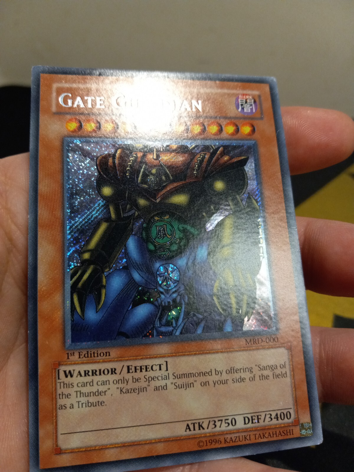 Gate Guardian MRD-000 Secret Rare 1st Edition Metal Raiders Yu-Gi-Oh ...