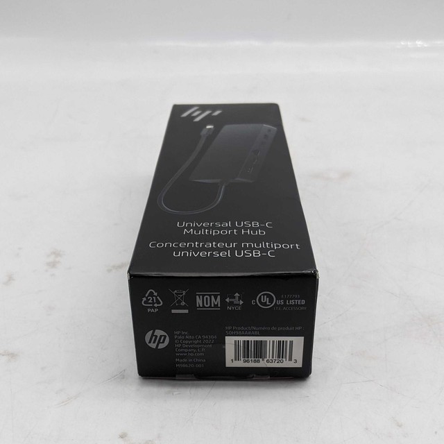 HP Universal USB-C Multiport Hub 50H98AA#ABL for sale online | eBay