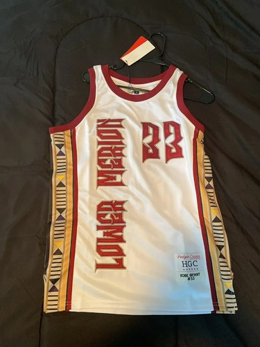 Kobe Bryant Alternate Whit High School Basketball Jersey #33 Size XS | eBay