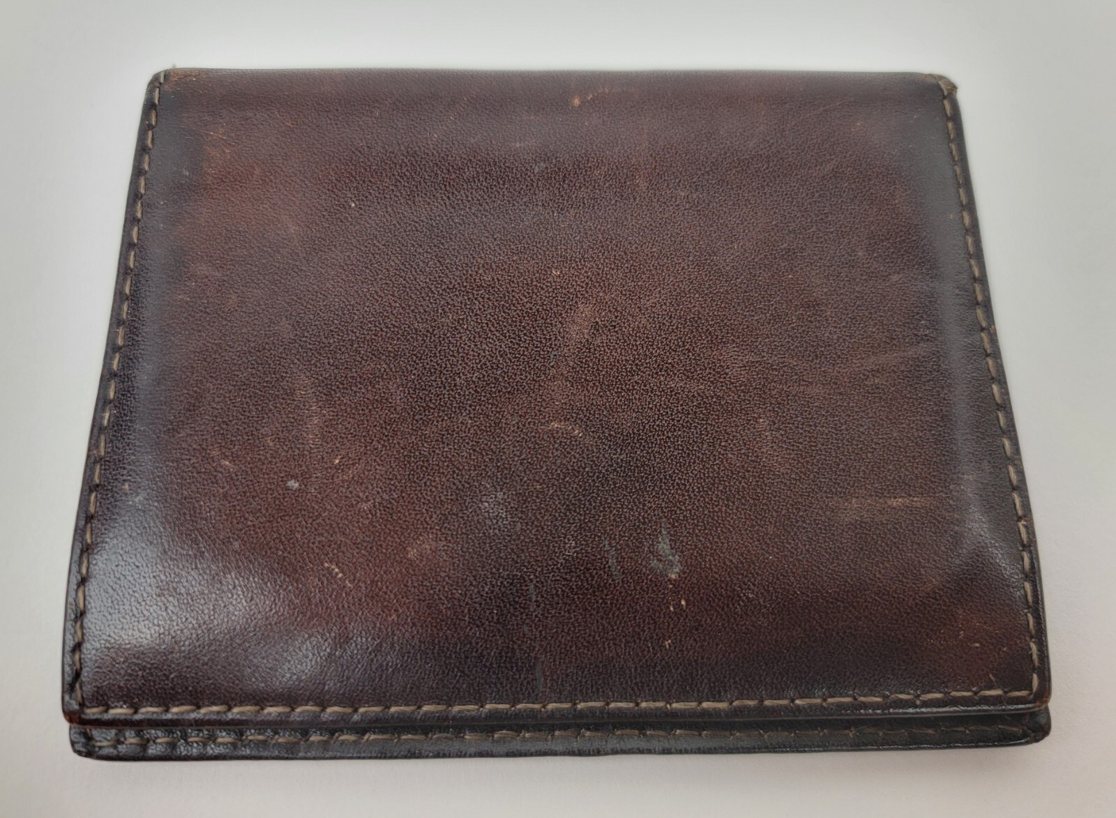 Bosca Full Grain Hide Brown Leather Bifold Wallet - Gem