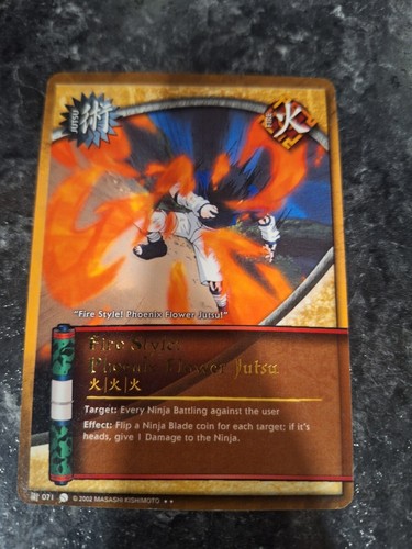 Fire Style: Phoenix Flower Jutsu 071 Unlimited Edition Naruto CCG NICE ...