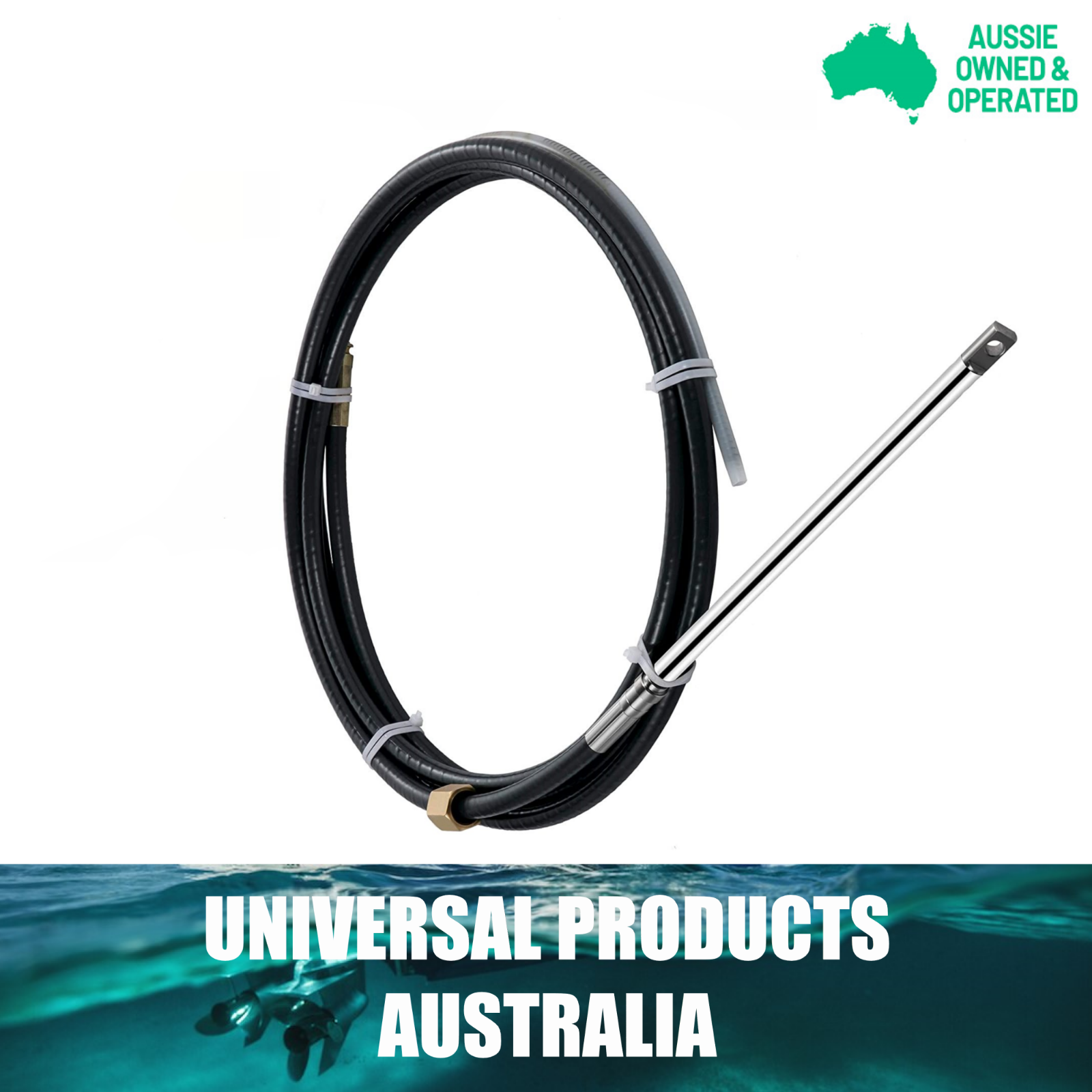 Boat Steering Kit 13FT (3.96metre) Cable Teleflex Ultraflex Compatible ...