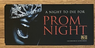 🌟 Prom Night (2007) - Movie Theater Mylar / Poster - 6x13 | eBay