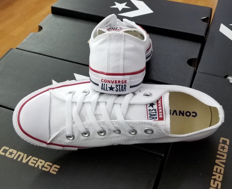 CONVERSE ALL STAR CHUCK TAYOR LOW MEN'S OPTICAL WHITE M7652 | eBay