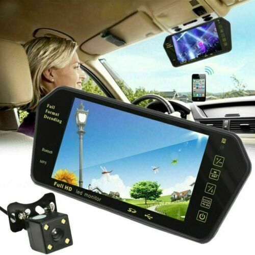 7" Car TFT LCD Mirror Monitor With Night Vision Reverse Car Rear View ...