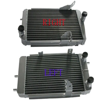 For Audi S4 B6/B7 4.2L 2003-2008 Left +Right side AUX ALUMINUM RADIATOR ...