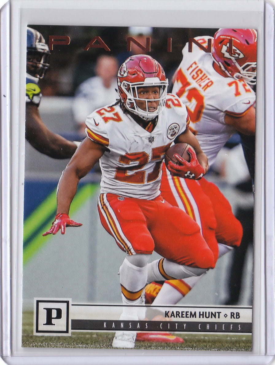2018 Panini Football Bronze Knight Parallel #145 Kareem Hunt Chiefs SP ...