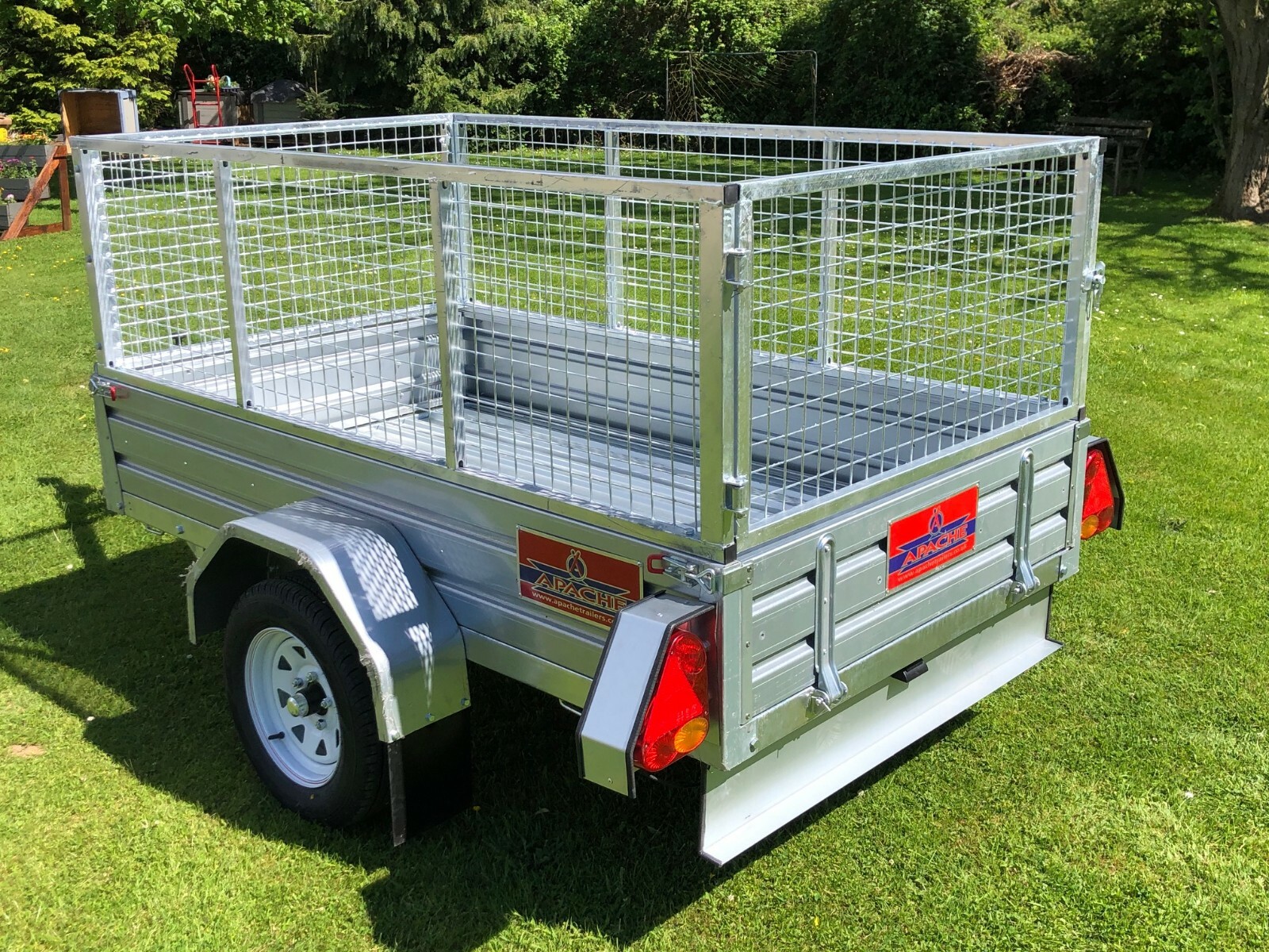BRAND NEW 7X4 Brand New Apache Caged Utility 7X4 Trailer Fully ...