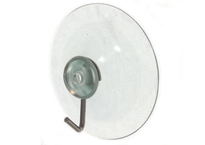 240 X Clear Suction Window Hooks With Steel Wire Hook 50mm 2 Inch ...