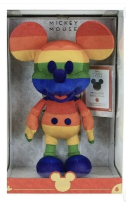 Disney Year of The Mouse Rainbow Mickey Mouse Plush June Limited ...
