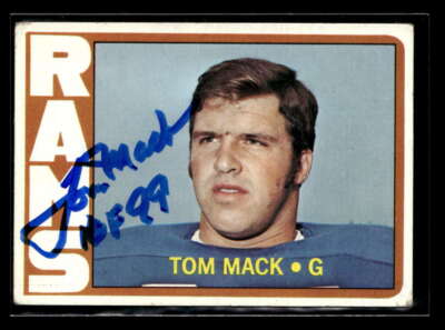 1972 Topps Tom Mack #337 Los Angeles Rams High Signed/Auto JX8219 | eBay