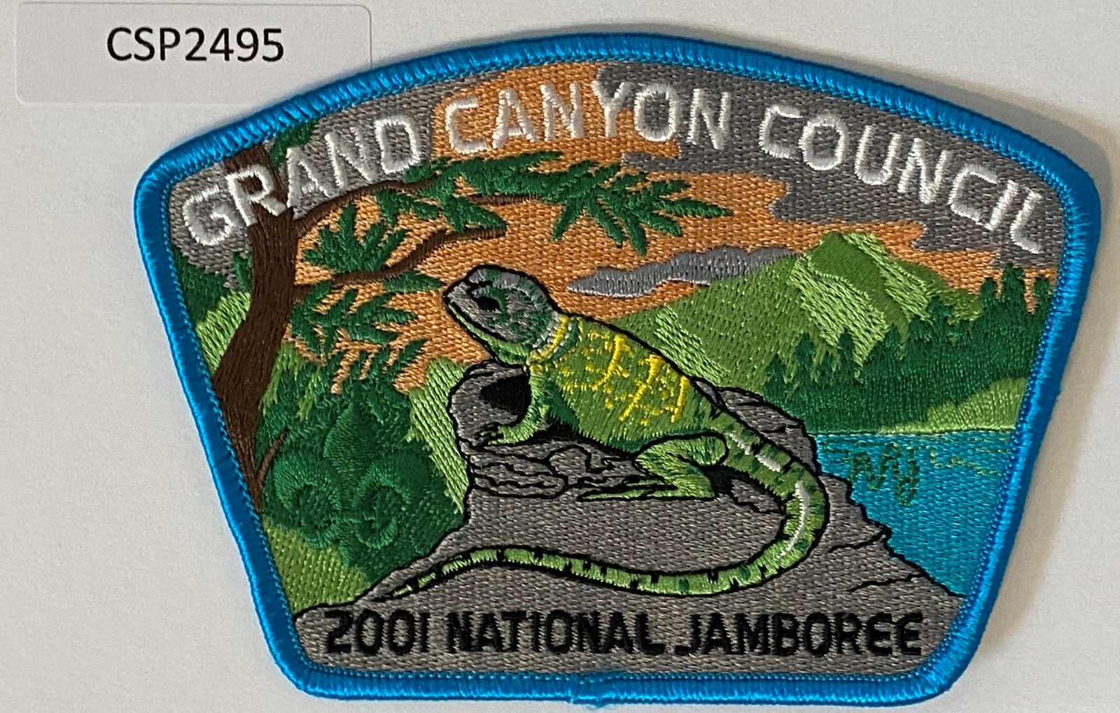 Boy Scout Grand Canyon Council 2001 National Jamboree JSP Bright Blue Border | eBay