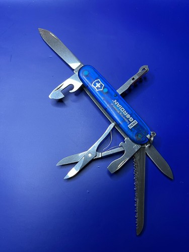 Victorinox Huntsman Swiss Army Knife Translucent Blue | eBay