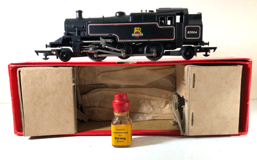 Tri-ang R59 BR 82004 Class 3MT Tank Locomotive 2-6-2T Boxed Oil Bottle ...