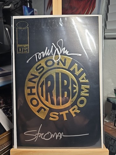 IMAGE COMICS TRIBE 1 SIGNED LARRY STROMAN TODD JOHNSON 1993 JOE CHIODO ...