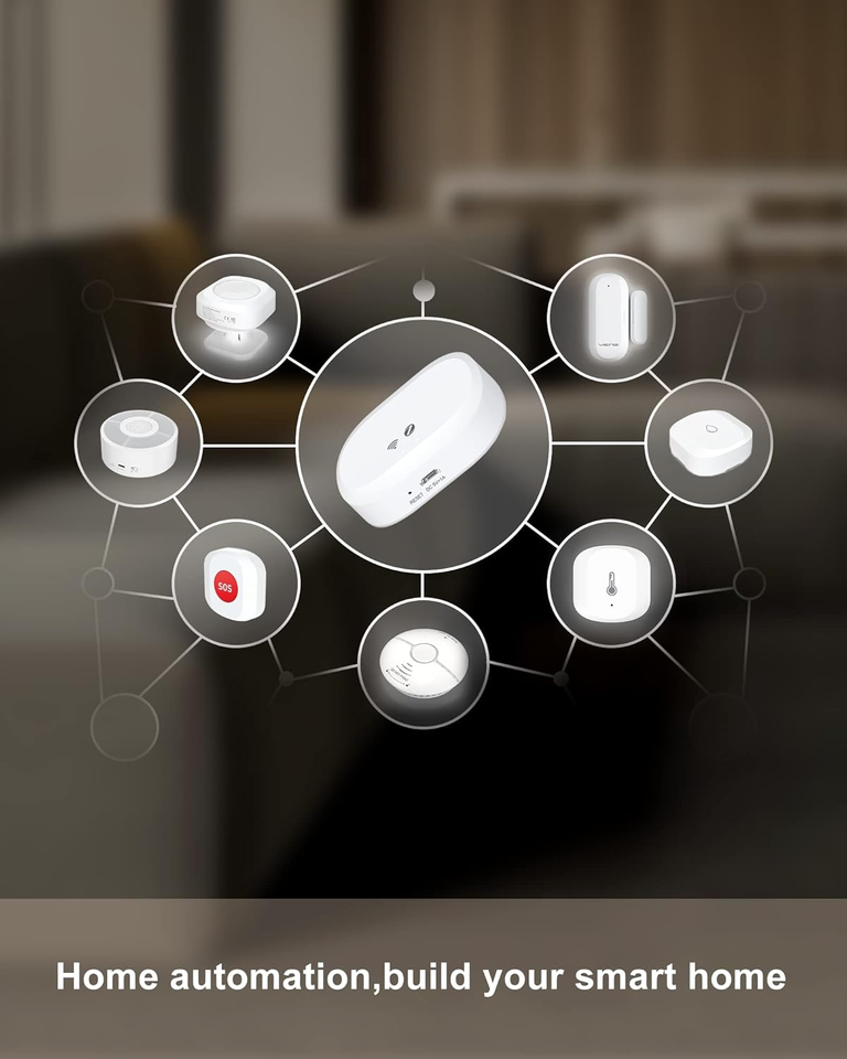 4 Piece Wireless Home Security System - Optional 24/7 Professional ...