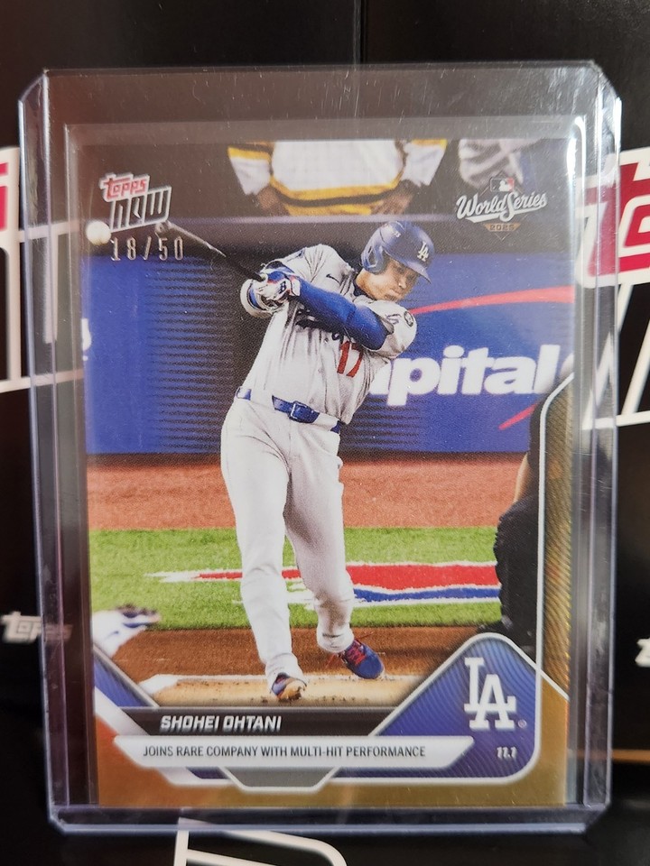 Shohei Ohtani 2025 MLB Topps NOW Card 919 World Series Game 7 Gold Foil ...