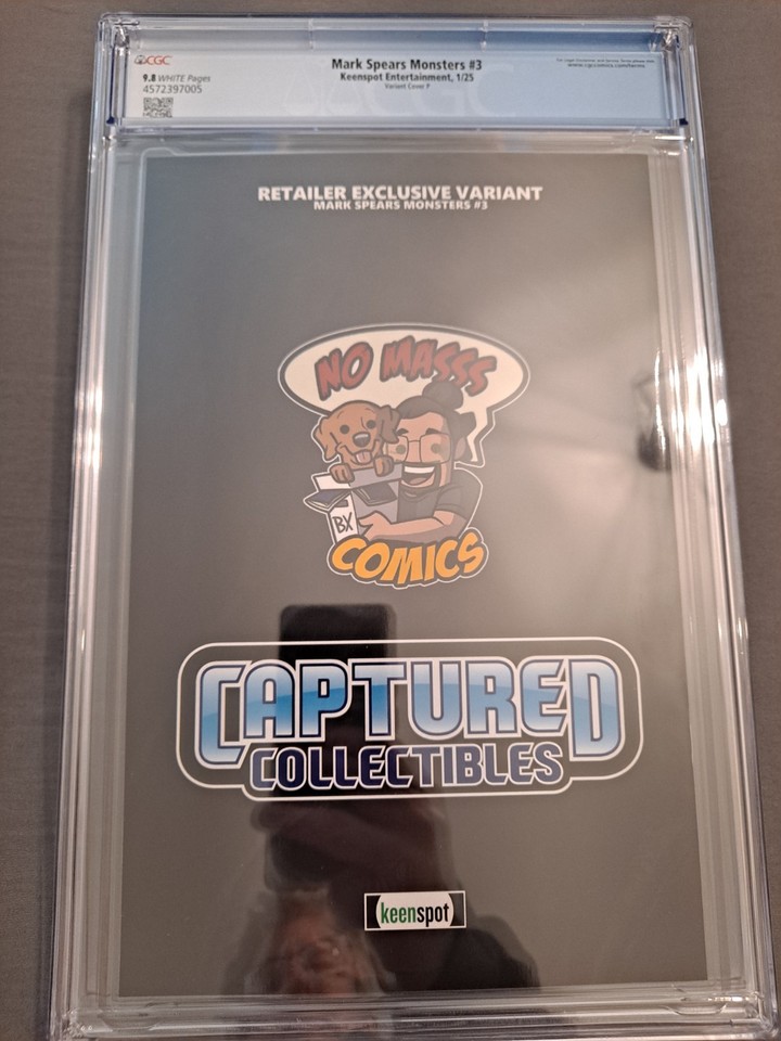 HOT Lot of 5 x Mark Spears Monsters 9.8 #1 #2 #3 Hulk 340 Jaws. + Cards ...