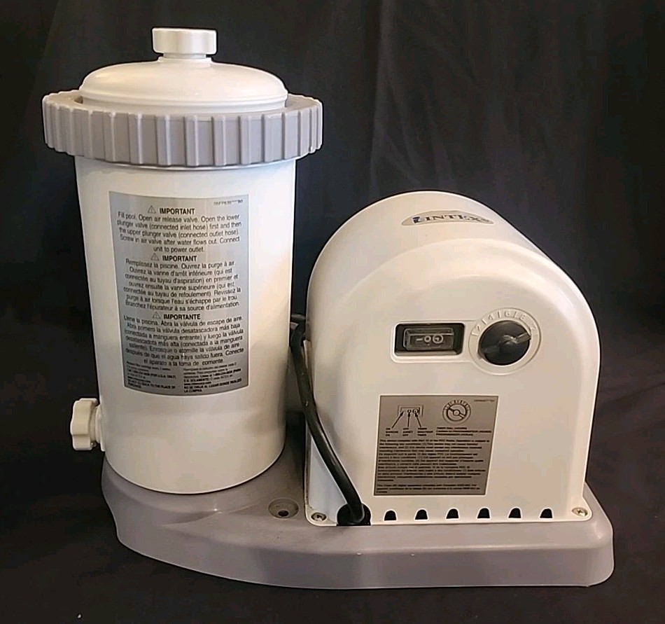 Intex Krystal Clear Pool Filter Pump Only Model 635T 1500 Gph 110-120V ...