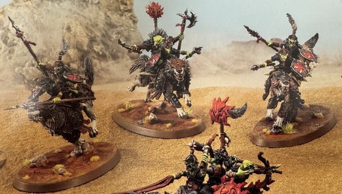 Warhammer Age of Sigmar AOS Gloomspite Gitz Snarlpack Cavalry (3) NOS ...