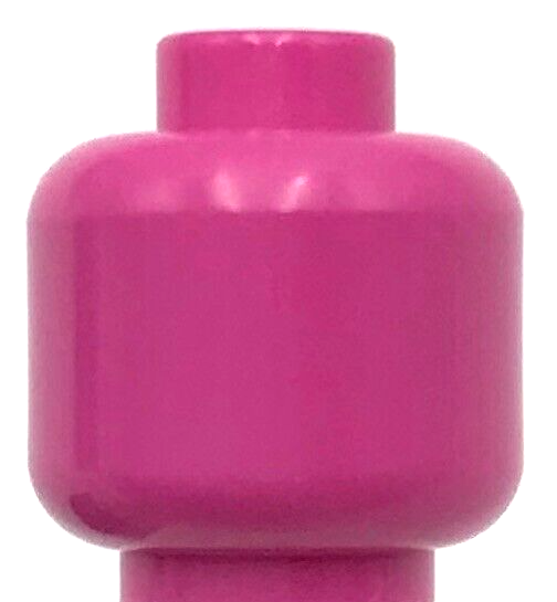 Lego New Dark Pink Minifigure Head Plain Hollow Stud Parts | eBay