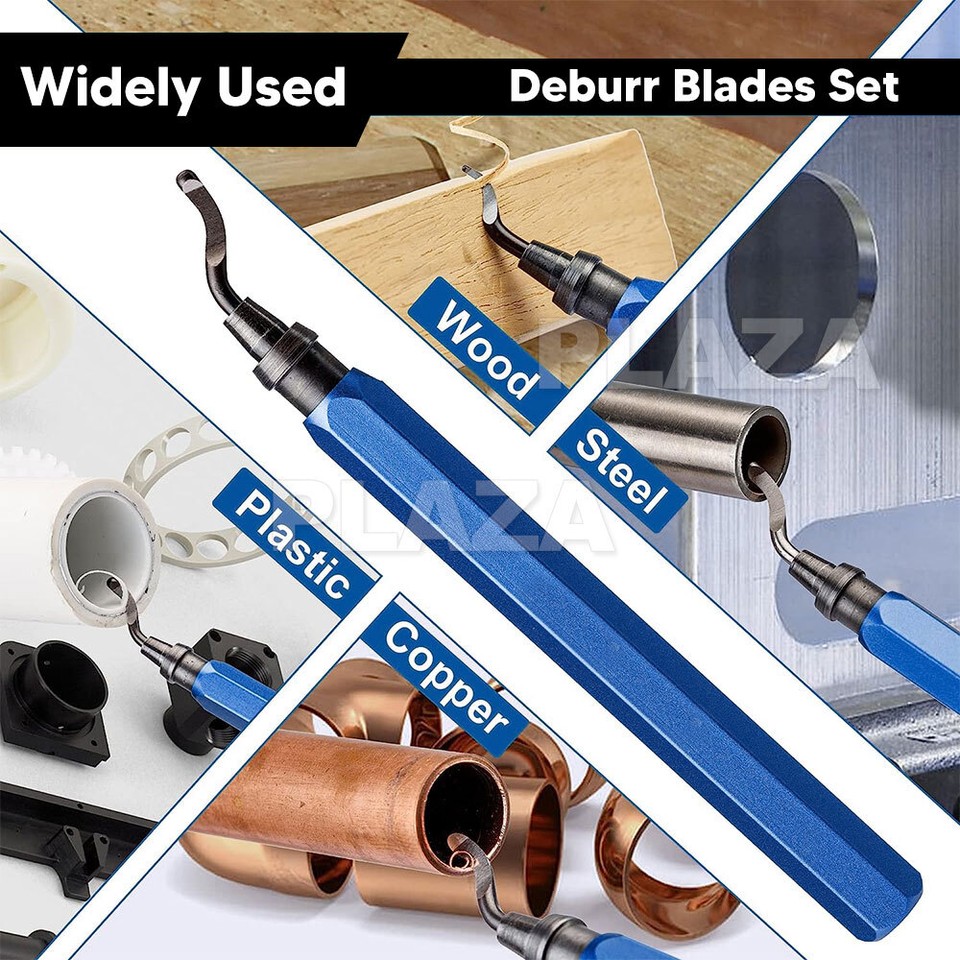 16PACK Rotary Deburr Blades Set Metal Deburring Tool Kit For Wood ...