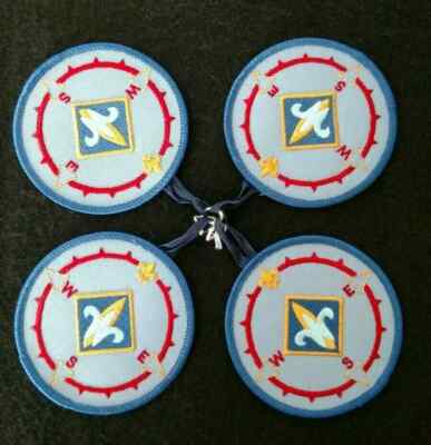 NEW 4 ~ Discontinued BOY SCOUTS Drop Pocket Compass Patches | eBay