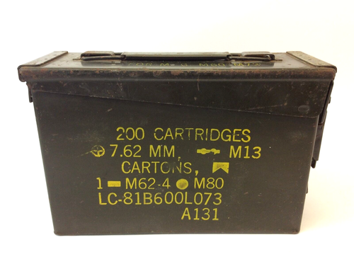 Military 200 Cartridges 7.62mm M13 Cartons LC-81B600L073 Ammunition ...
