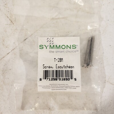 Symmons T-28M T-28 Escutcheon Screws, Symmons Temptrol, Pr | eBay