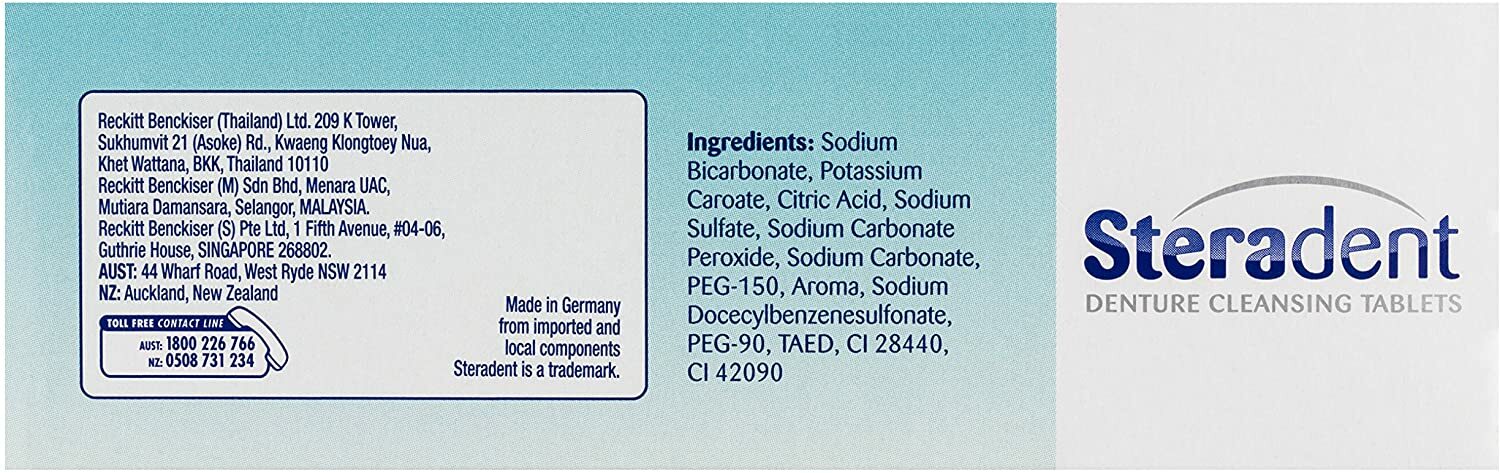 Steradent Active Plus Denture Cleanser Tablets (1 Pack of 48 tabs) | eBay