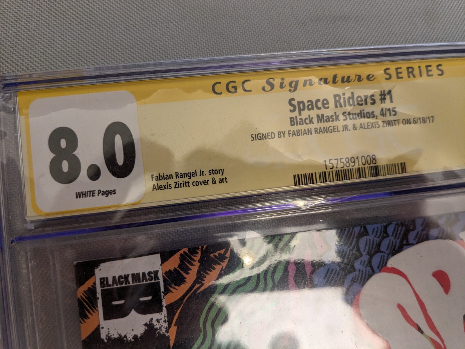 Space Riders 1 CGC SS 8.0 signed Alexis Ziritt & Fabian Rangel | eBay