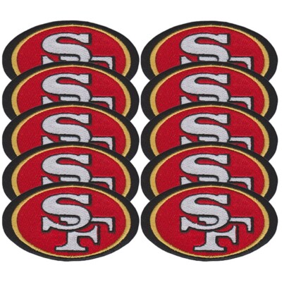 10 pcs San Francisco 49ers Nation Football Logo Size 3.2"x1.8" Iron on ...