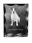 Jack Russell Terrier - Crystal With A Dog Image, Glass Figurine With An ...