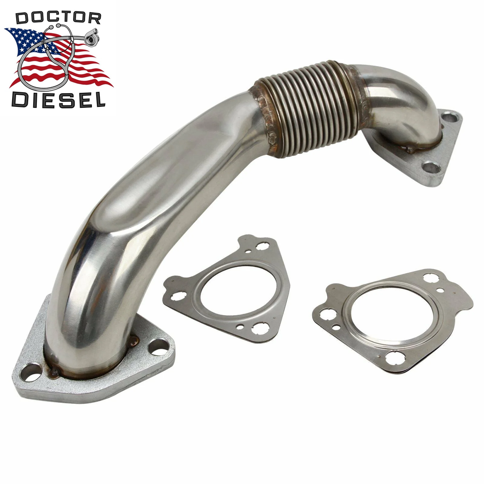 3" Turbo Pipe W Up Pipe For 2006-2007 Chevy GMC 6.6L LBZ Duramax Diesel ...