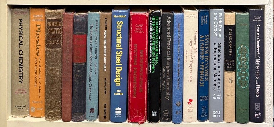 Vintage Physics Math Science Engineering Tech Books - Individually Sold ...