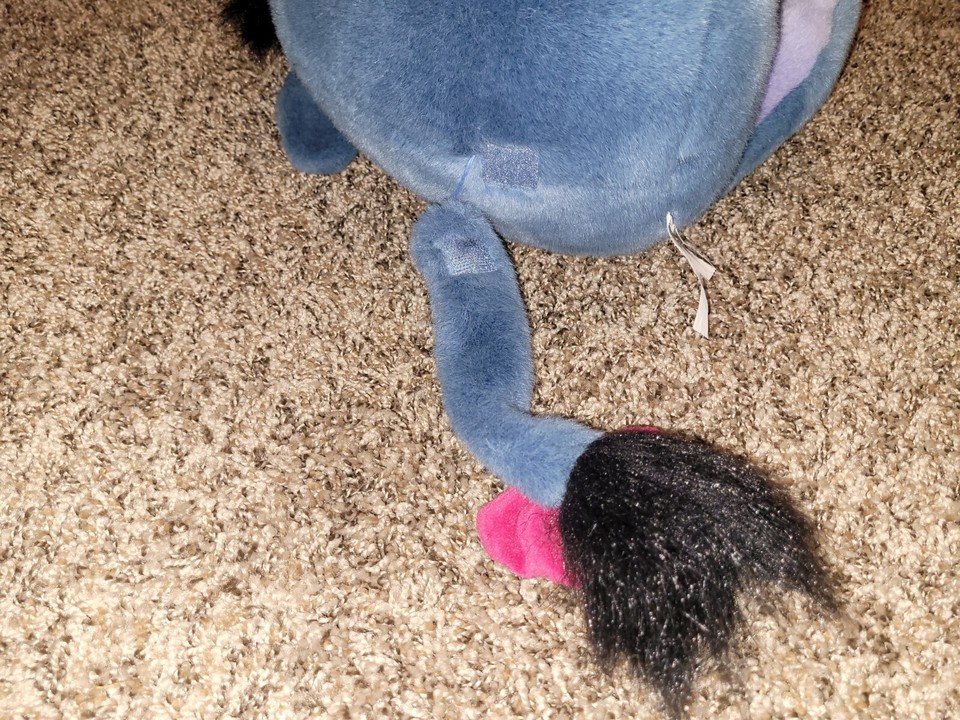 The Disney Store Collection Eeyore 14” Plush Detachable Tail Winnie The ...
