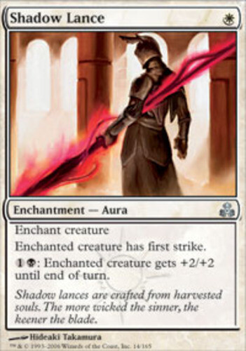 Light Play, English MTG Regular Shadow Lance Guildpact Magic the Gathering | eBay