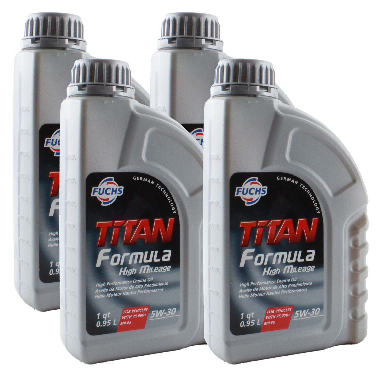 Fuchs Titan Formula High Mileage SAE 4 Quarts 5W-30 Engine Oil 4 x 1q ...