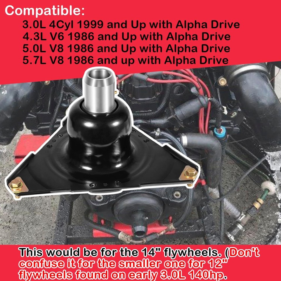14” Engine Coupler For Mercruiser Outdrive GM V6 V8 Alpha 18643A5 1983 ...