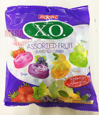 PRESTO X.O. JACK N JILL Hard Candy Candies Assorted Fruit 110 g. 50 pcs ...
