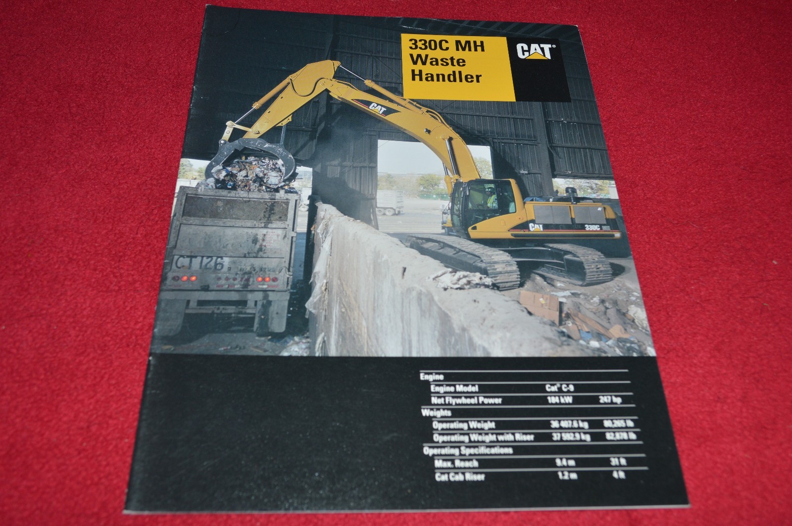 Caterpillar 330C MH Waste Handler Excavator Dealer's Brochure YABE14 | eBay