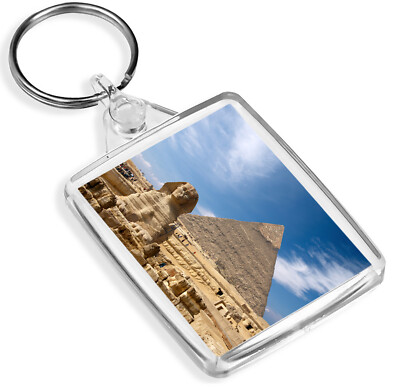 Ancient Sphinx & Pyramid Keyring Giza Egypt Travel Holiday Keyring Gift ...