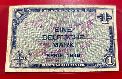 1948 GERMANY FEDERAL REPUBLIC ONE MARK BANKNOTE | eBay