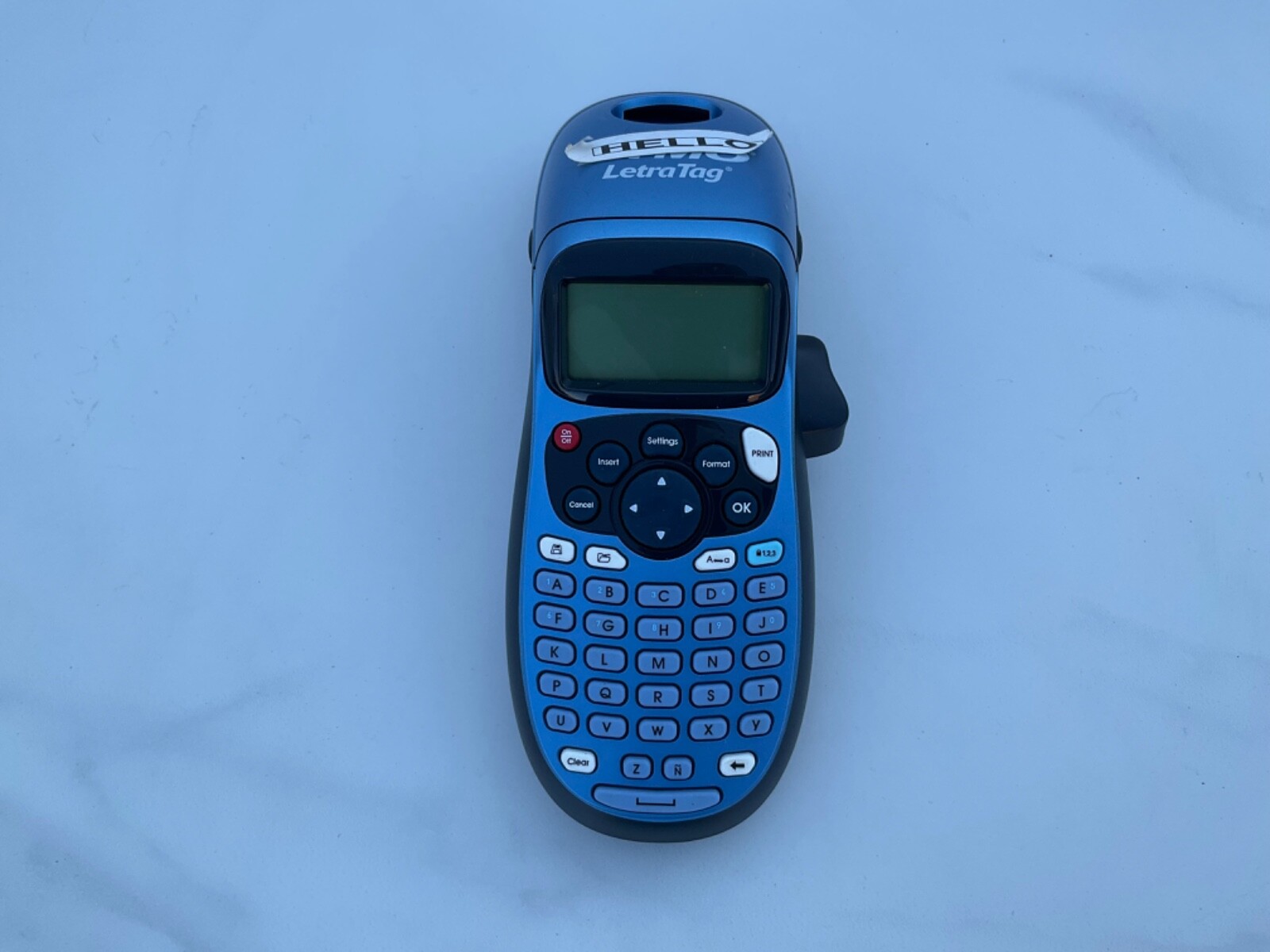 Dymo LetraTag LT-100H Portable Handheld Label Maker with 1 Refill, Blue ...
